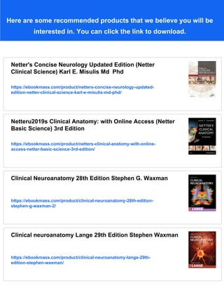 Netter’s Concise Neuroanatomy Michael Rubin | PDF