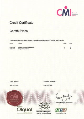 CMI Level 7 Cert in Strategic Management and Leadership | PDF