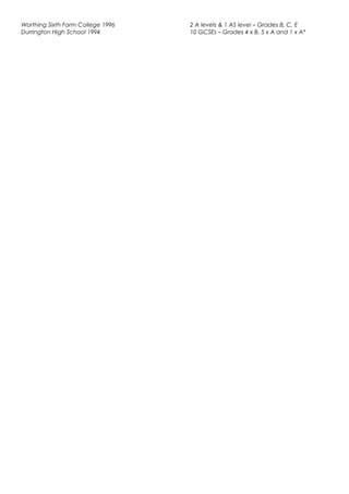 Naomi Newland CV | DOC | Sales | Business