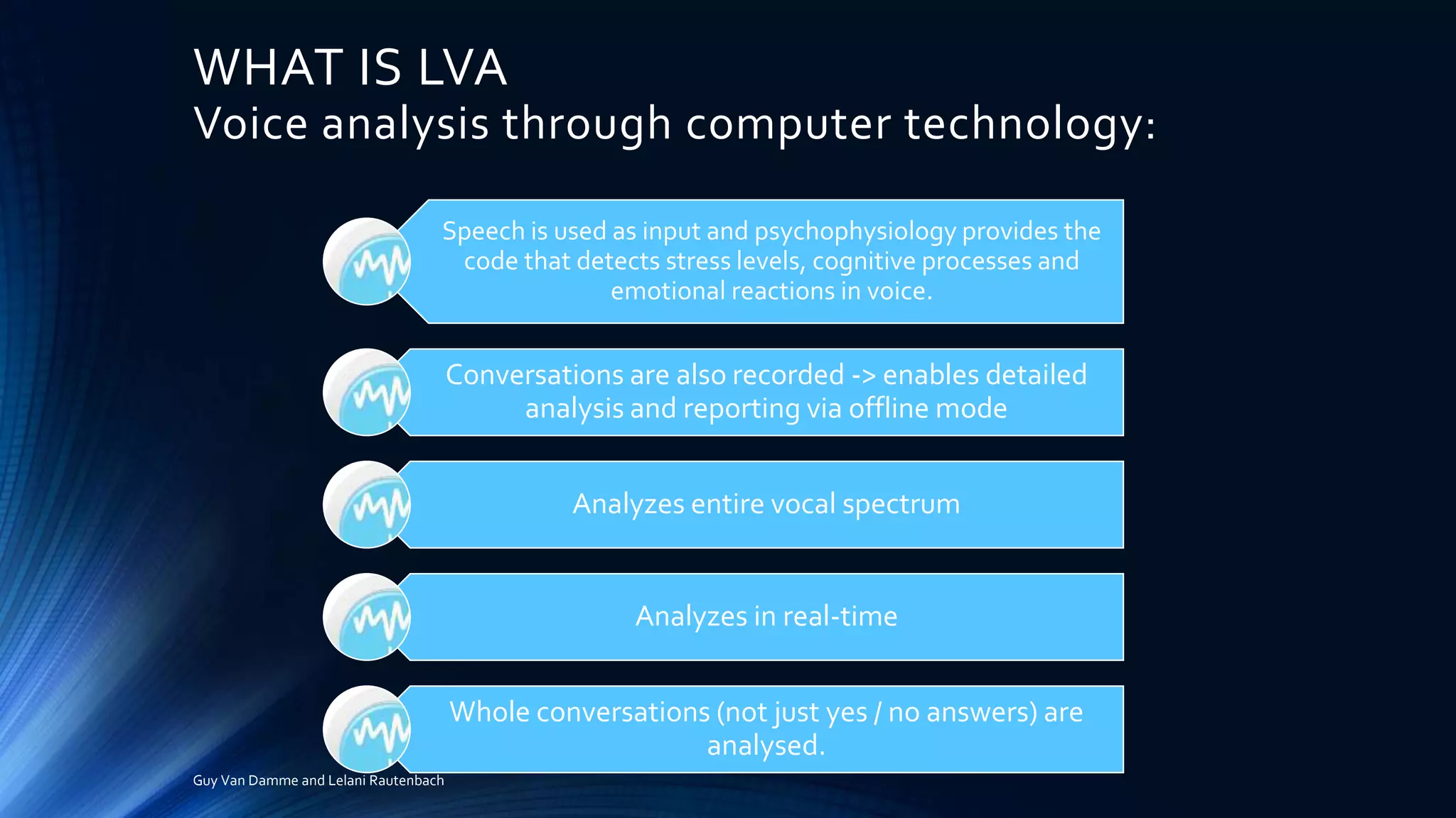 Layered Voice Analysis - lie detector or more | PPTX