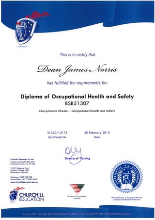 DIPLOMA_OF_OCCUPATIONAL__HEALTH_AND_SAFETY[1] | PDF