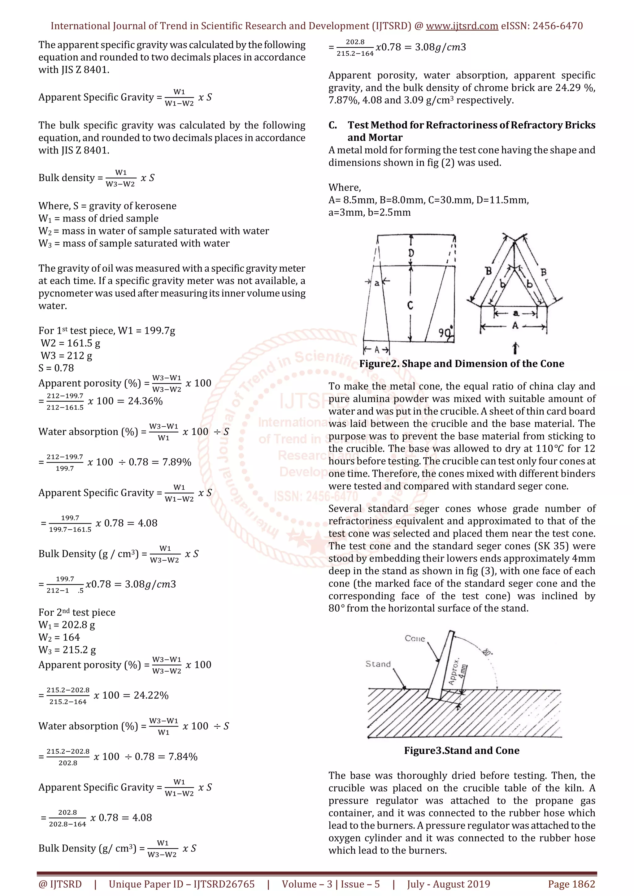Study on the Analysis of Chromite Refractory Brick from Mwe Taung ...