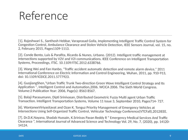 Paper presentation on traffic control system | PPT