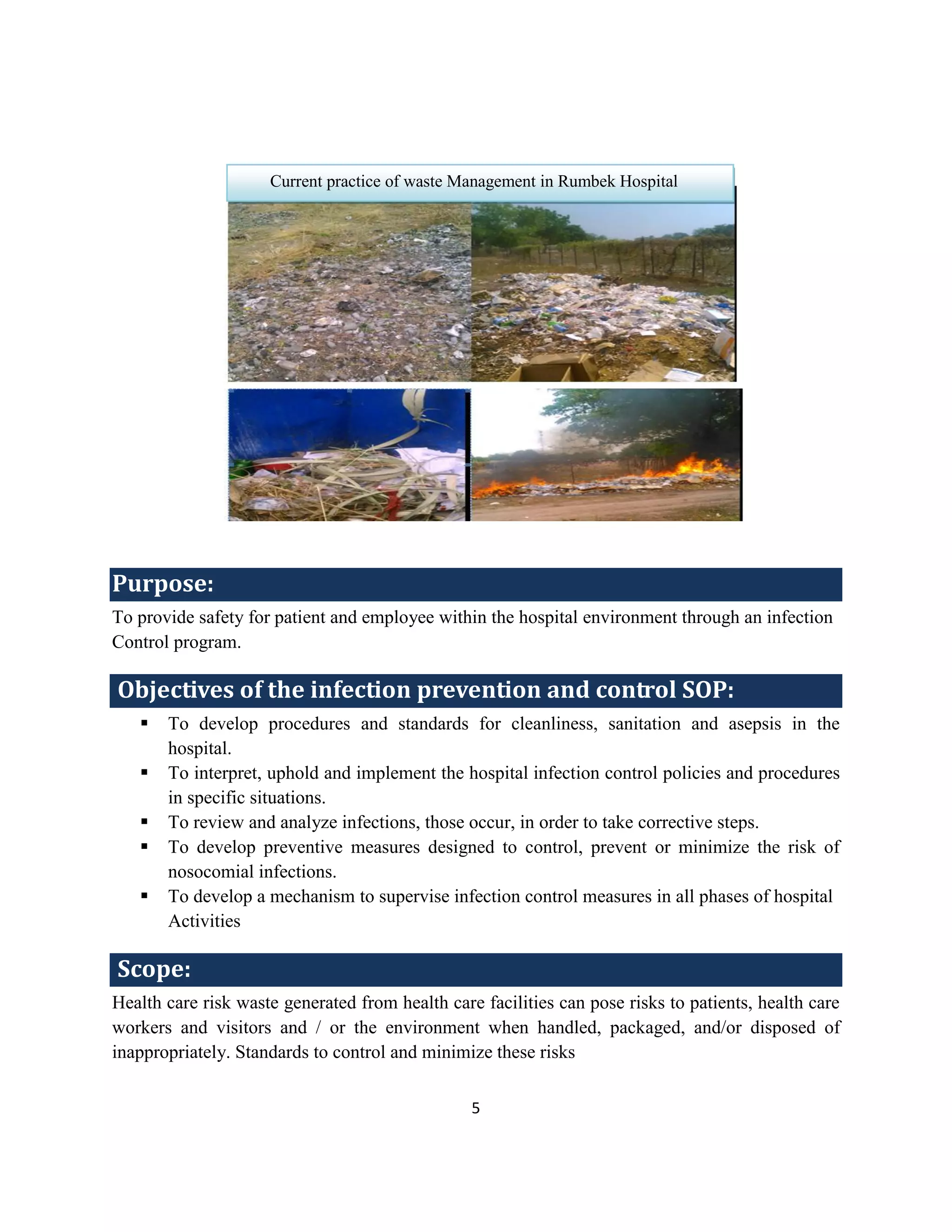 Infection prevention and Control SOP ( Fisseha Eshete) | PDF