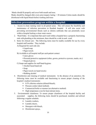 Infection prevention and Control SOP ( Fisseha Eshete) | PDF