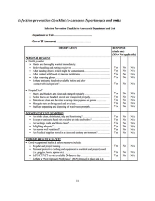 Infection prevention and Control SOP ( Fisseha Eshete) | PDF
