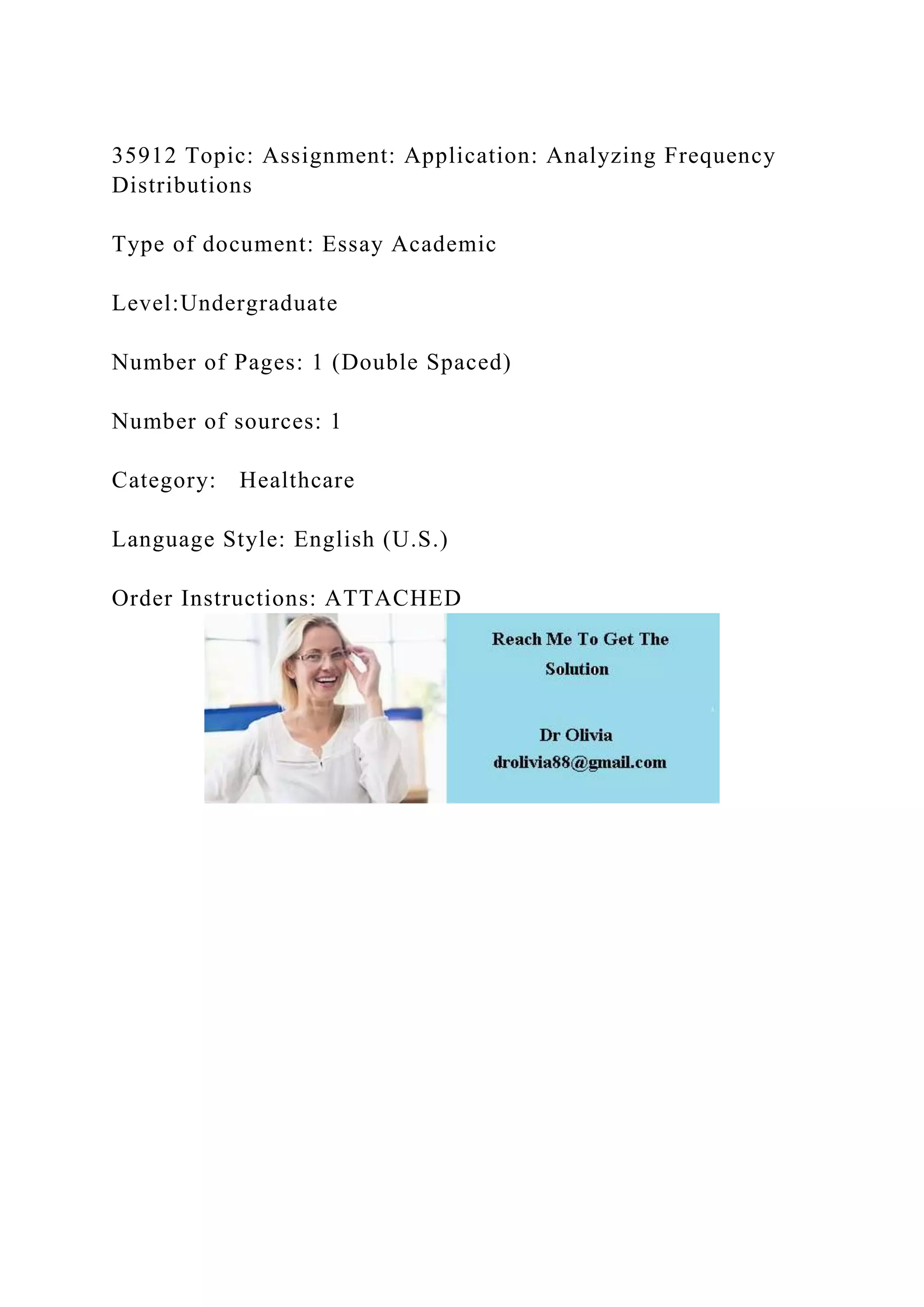 35912 Topic Assignment Application Analyzing Frequency Distributi.docx