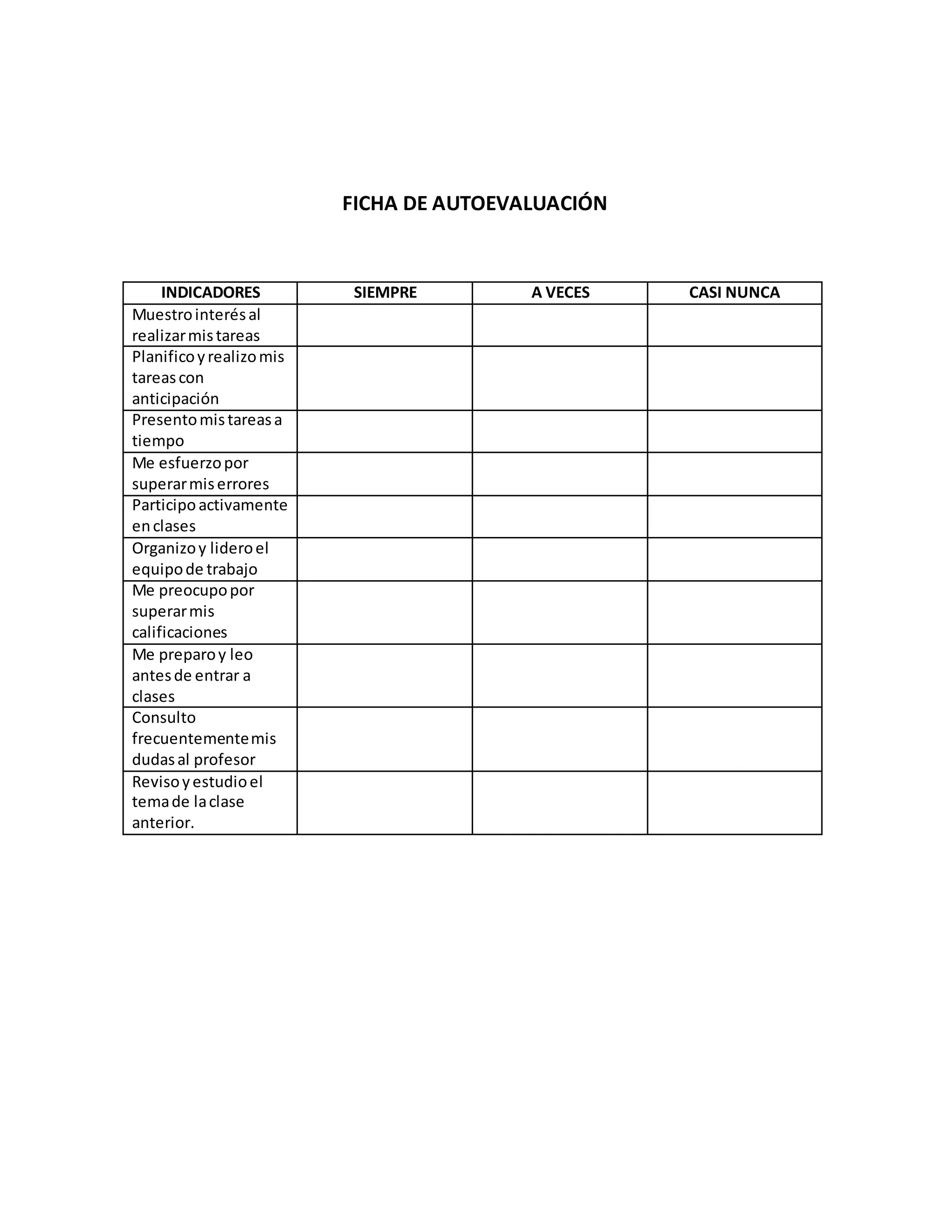 35929753 ficha-de-autoevaluacion-coevaluacion-heteroevaluacion | PDF