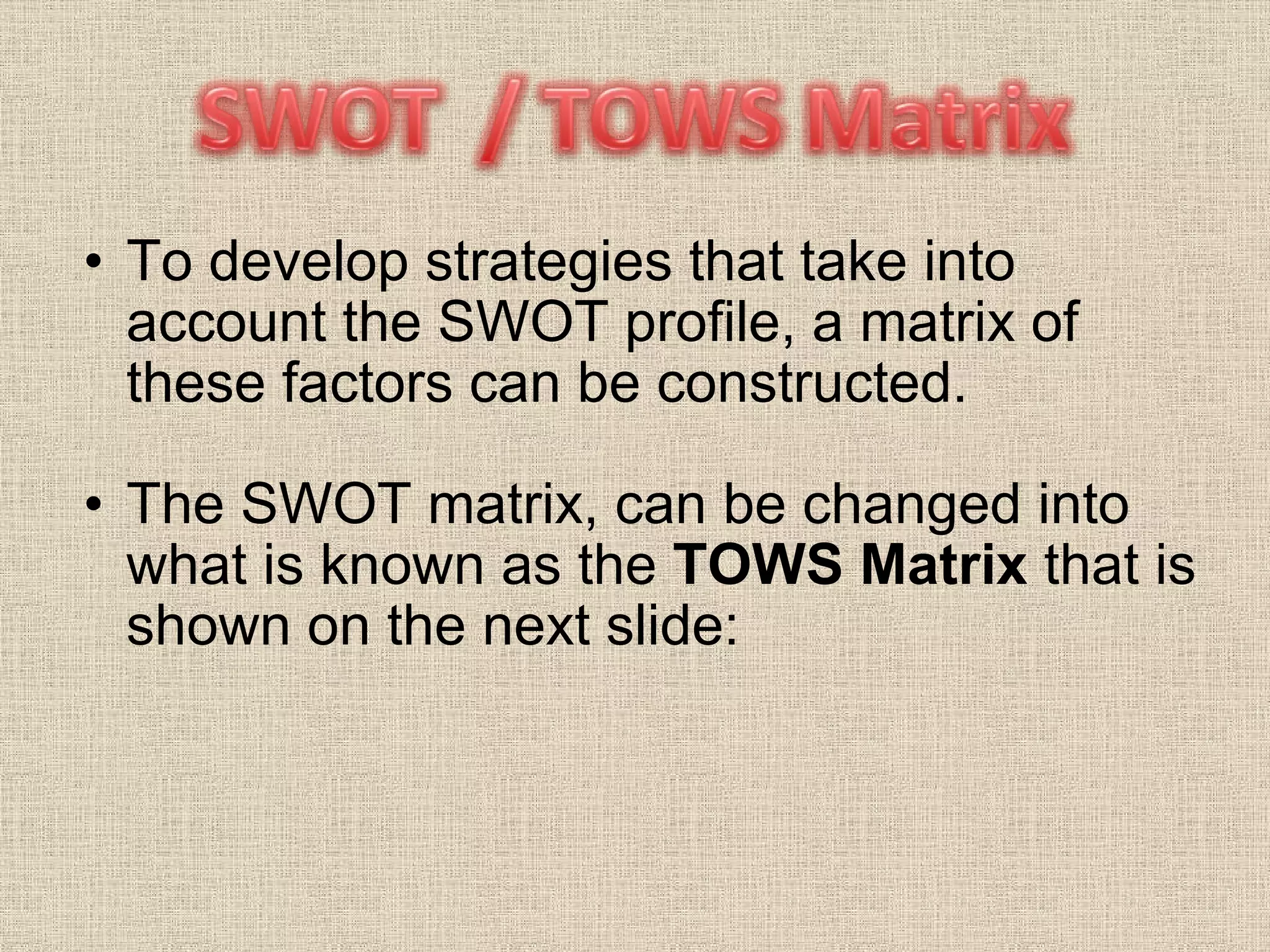 SWOT | PPT
