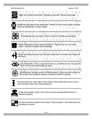 Adinkra Symbols: A New (Nu ) Afrikan Aphorist Collection | PDF
