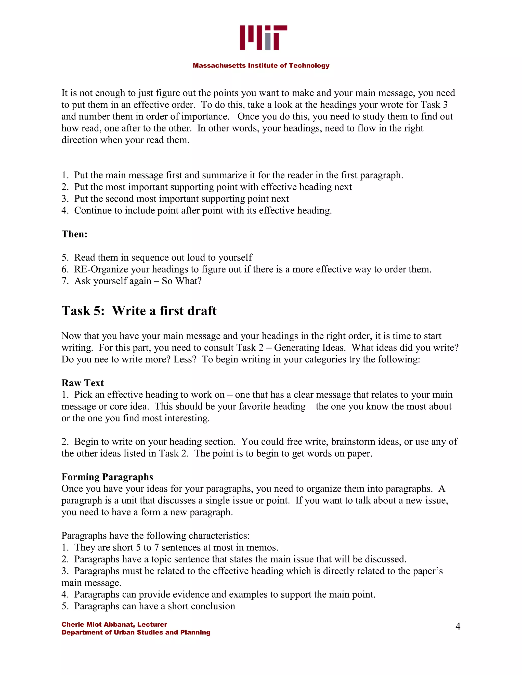 MIT Decision Memorandum Guide | PDF