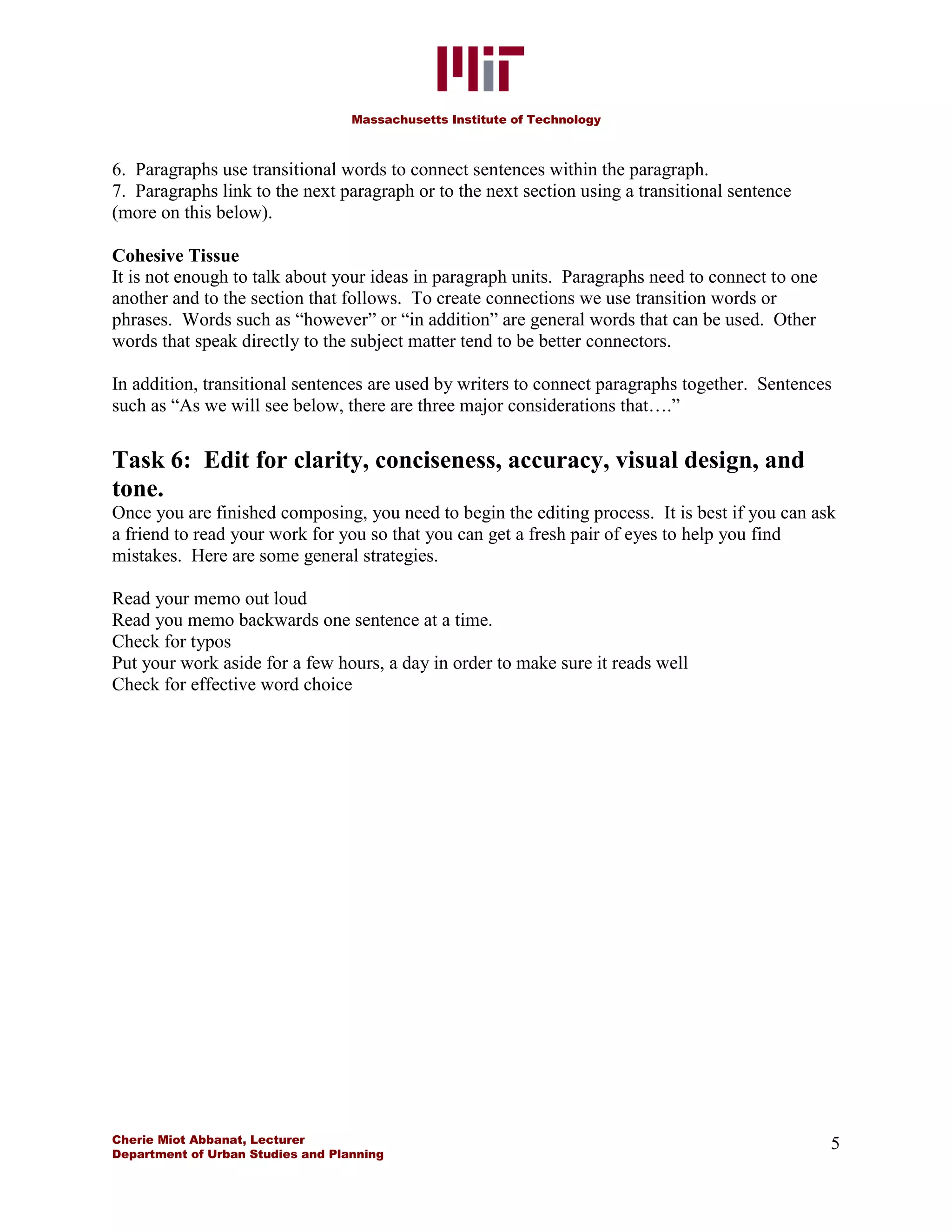 MIT Decision Memorandum Guide | PDF