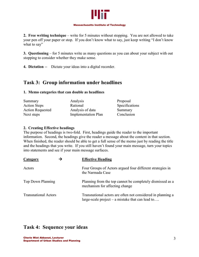 MIT Decision Memorandum Guide | PDF