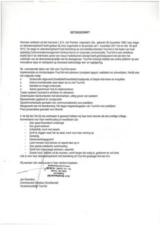 Getuigschrift Lilis van Poorten - AUV | PDF