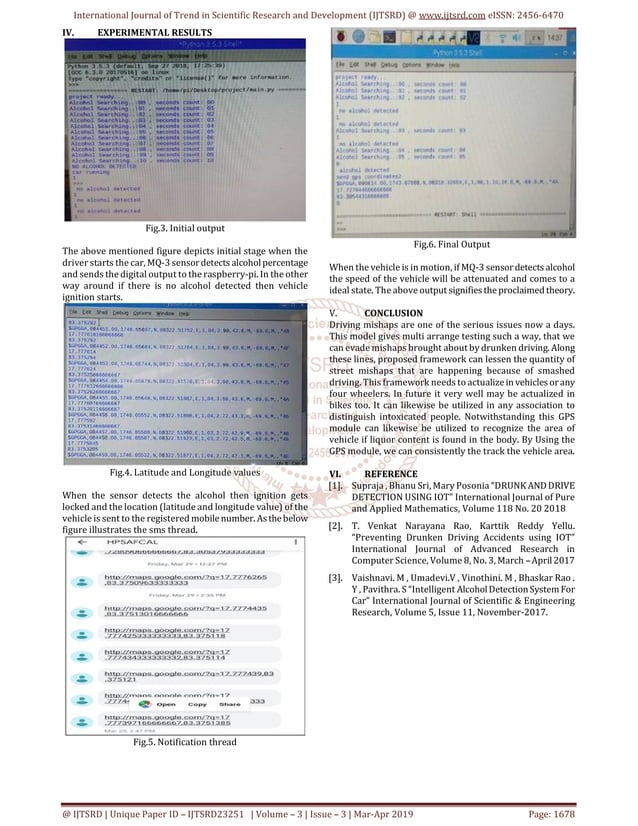 Drunk and Drive Detection using Raspberry Pi | PDF | Injuries | Diseases and Conditions