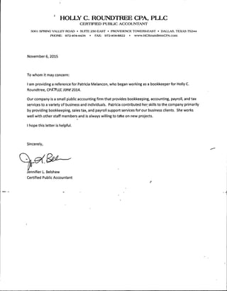 CPA reference letter | PDF