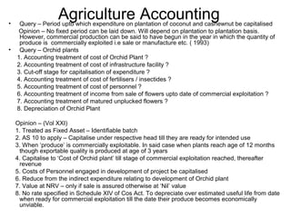 Agriculture Accounting | PPT