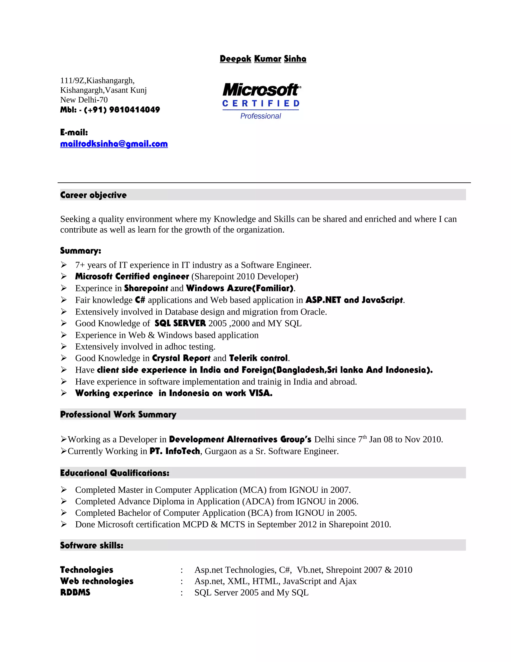 Deepak_Resume_final15aprl | PDF