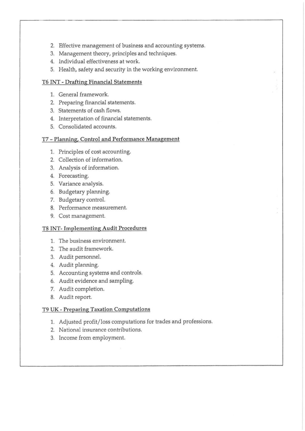 ACCA CAT Certificate