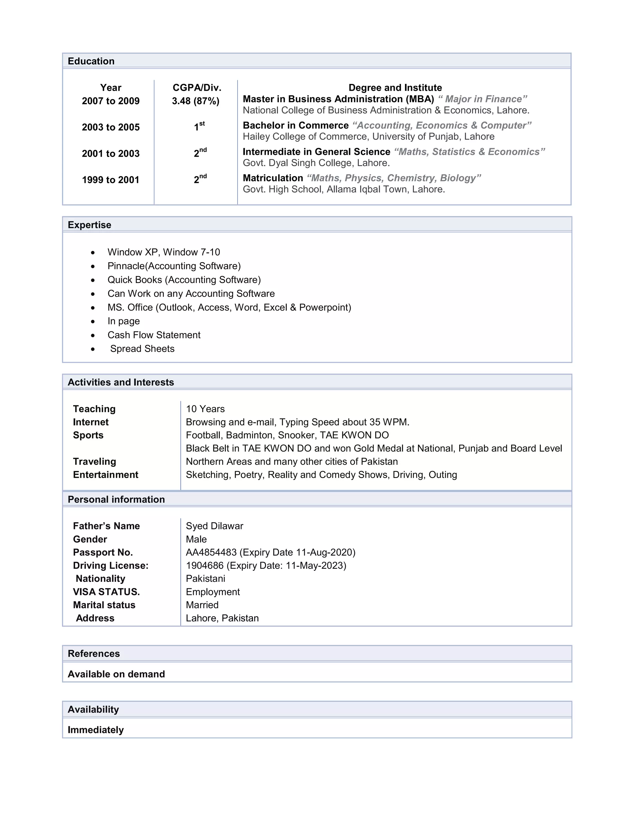 Tayyab Resume | PDF