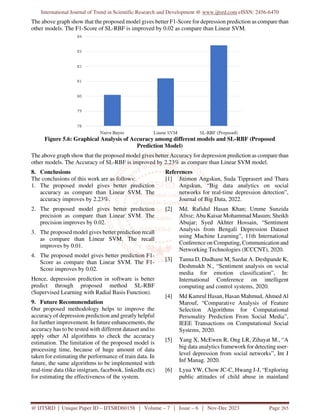 Analysis of Social Media Sentiment for Depression Prediction using Supervised Learning and ...