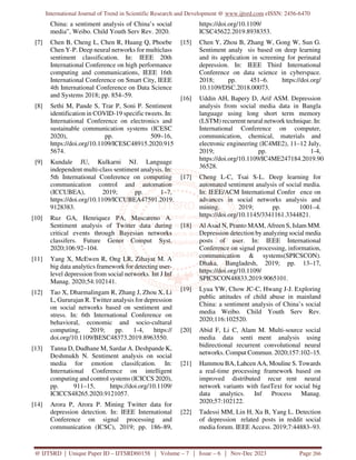 Analysis of Social Media Sentiment for Depression Prediction using Supervised Learning and ...