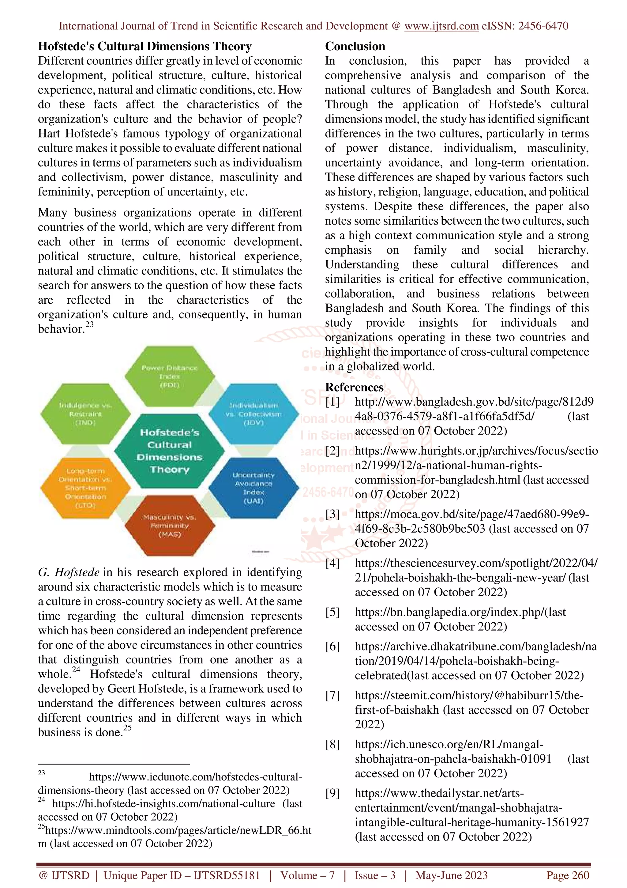 Compare and Analyze the Cultures with Hofstedes Cultural Dimensions ...