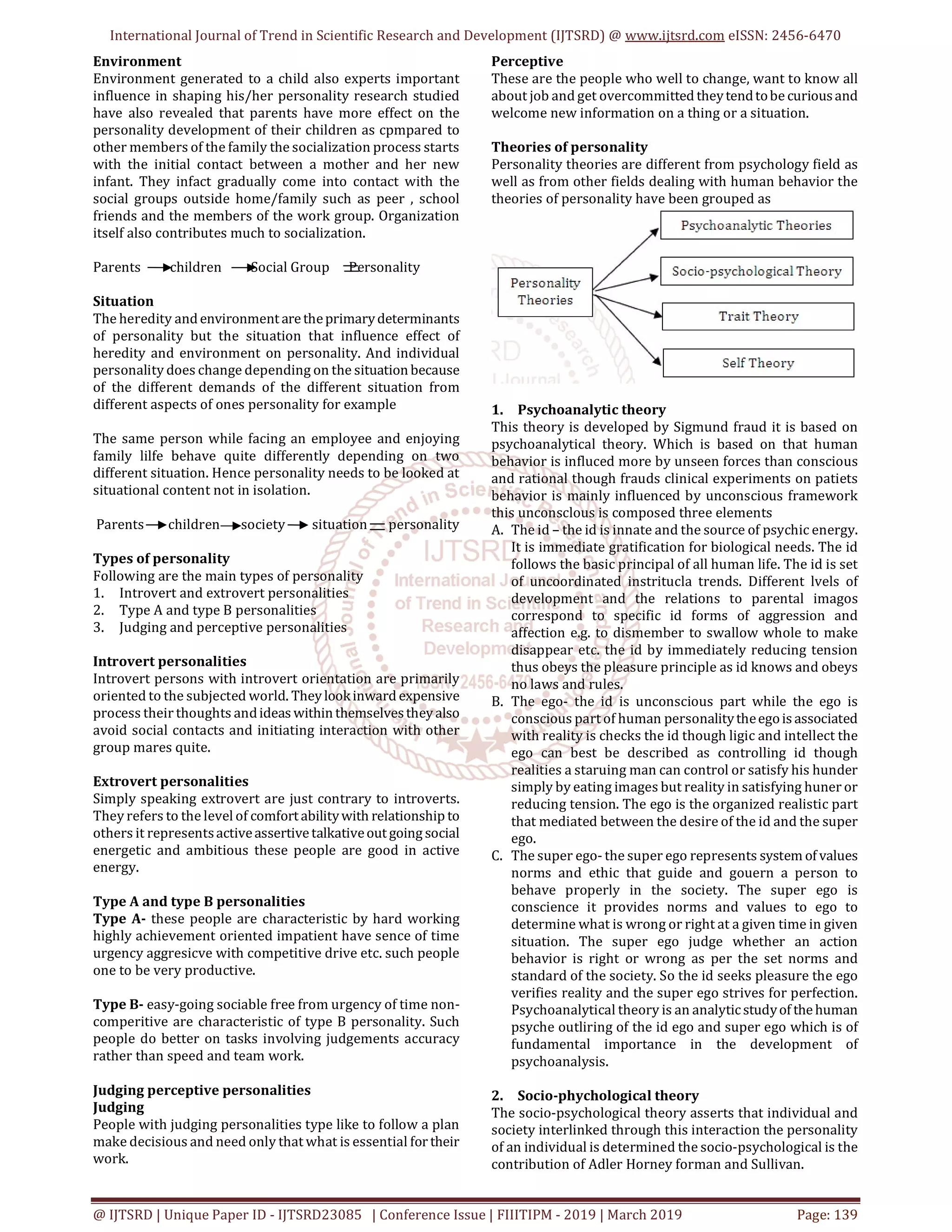 An Overview on Personality Development | PDF