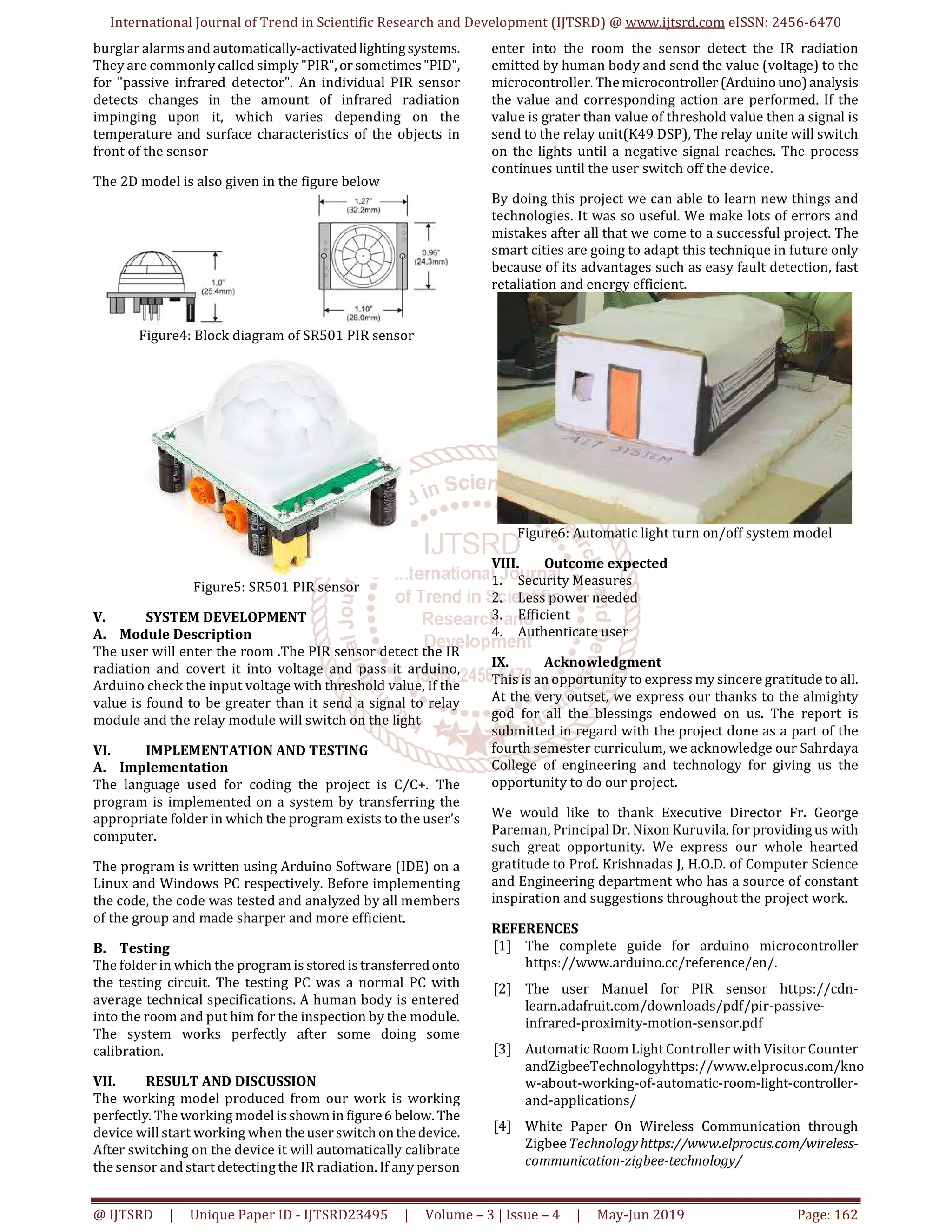Automatic Light Turn On Off System | PDF