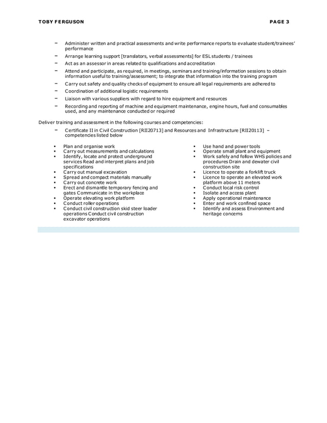Resume - Toby Ferguson 2016 | PDF