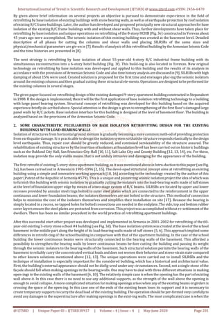 Base Isolation Retrofitting Design for the Existing 9 Story Large Panel ...