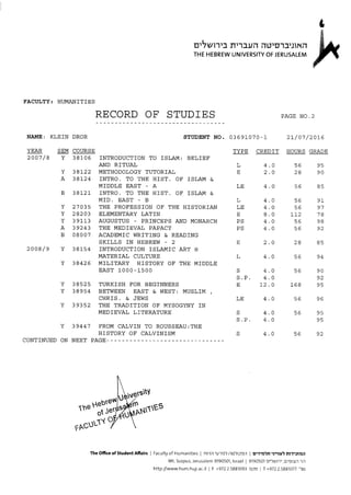 BA grade sheet (English) | PDF