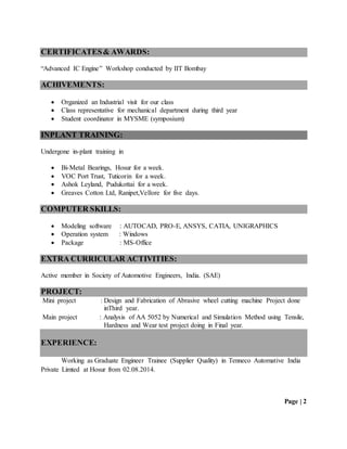 Ramachandran revised resume | DOCX