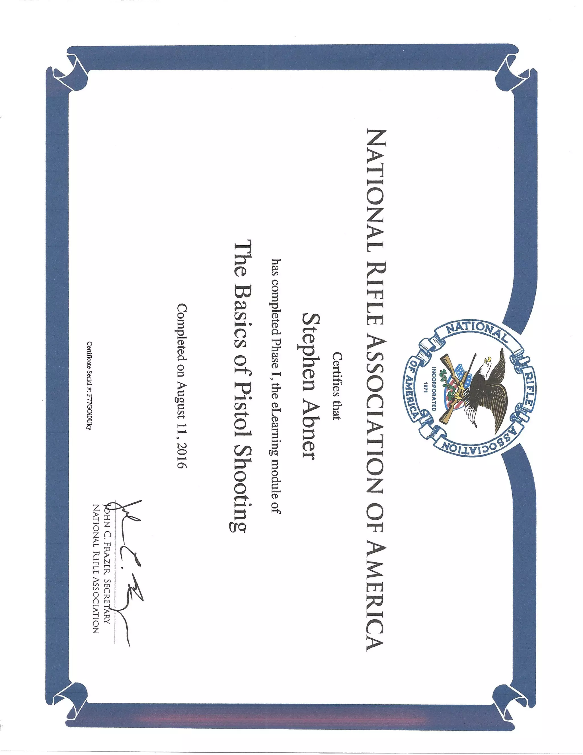 NRA Basic Pistol Course | PDF