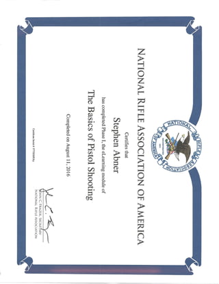 NRA Basic Pistol Course | PDF