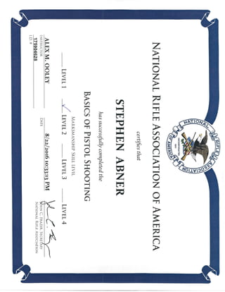 NRA Basic Pistol Course | PDF