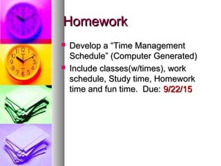 Time Management | PPT | College Planning | College Education