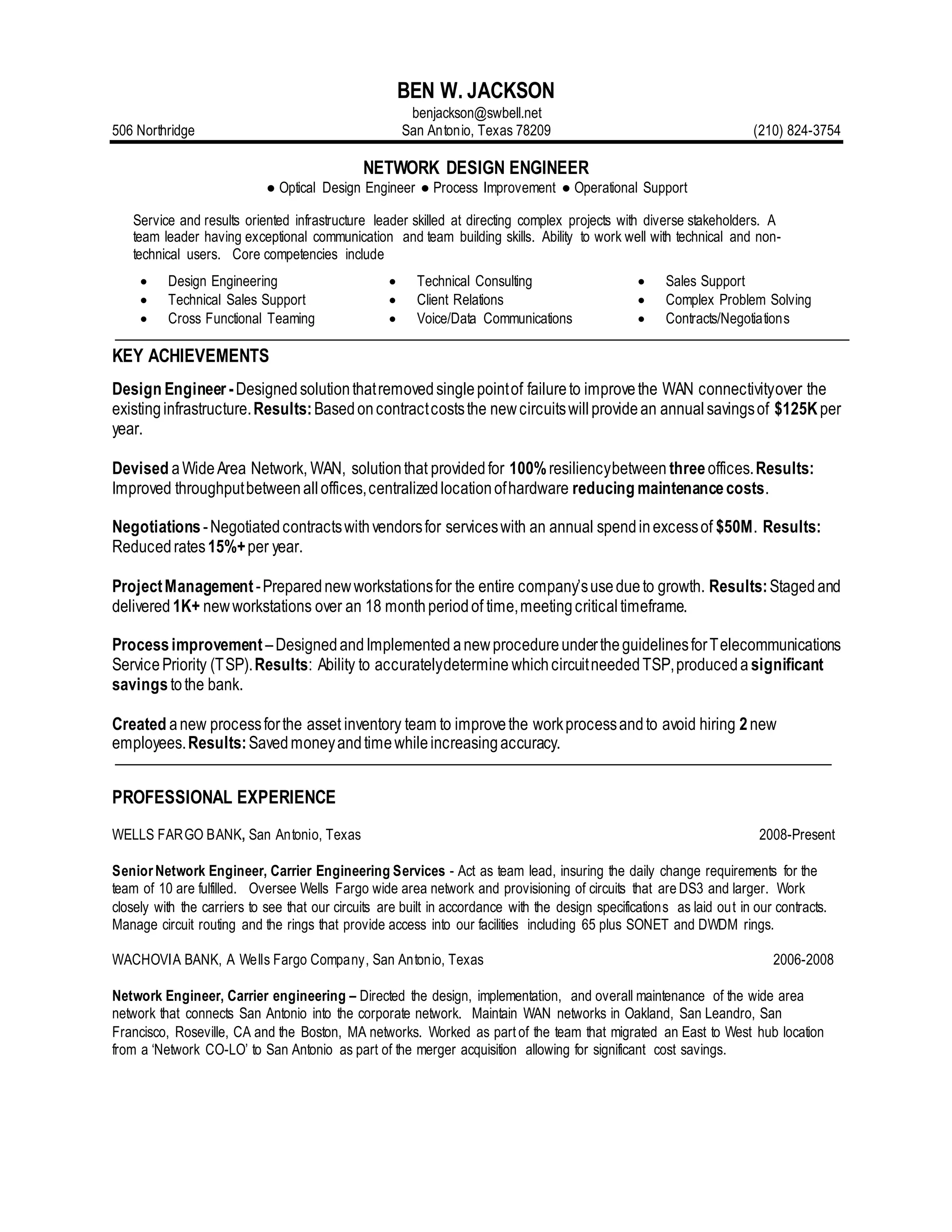Ben Jackson Resume 2 | DOCX | Computer Networking | Computing