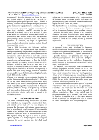 35 content distribution with dynamic migration of services for minimum cost using aes | PDF