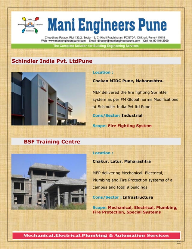 company profile Mani Engineers Pune | PDF