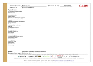 CERTIFICATE SOLIDWORKS | PPT