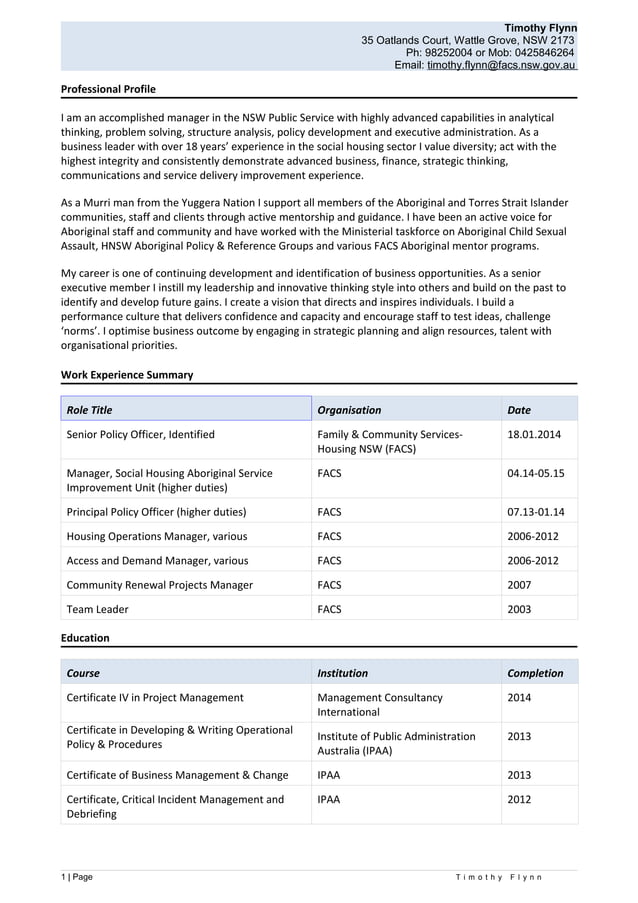 ResumeofTimothyFlynnver1.0 | PDF