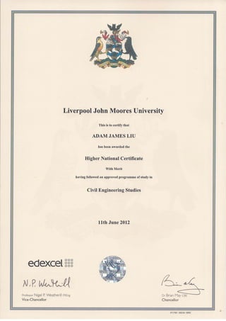 HNC Certificate 1 | PDF