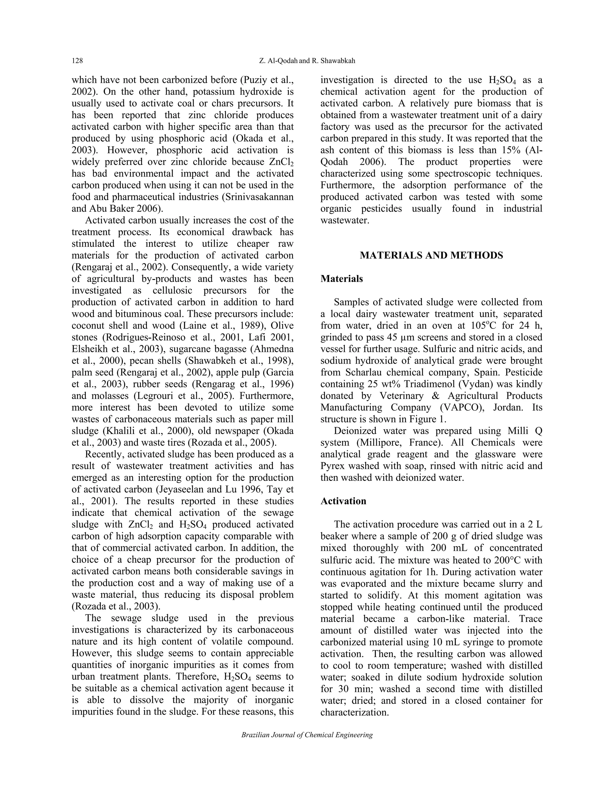 Granular Activated Crbon From Activated Sludge | PDF