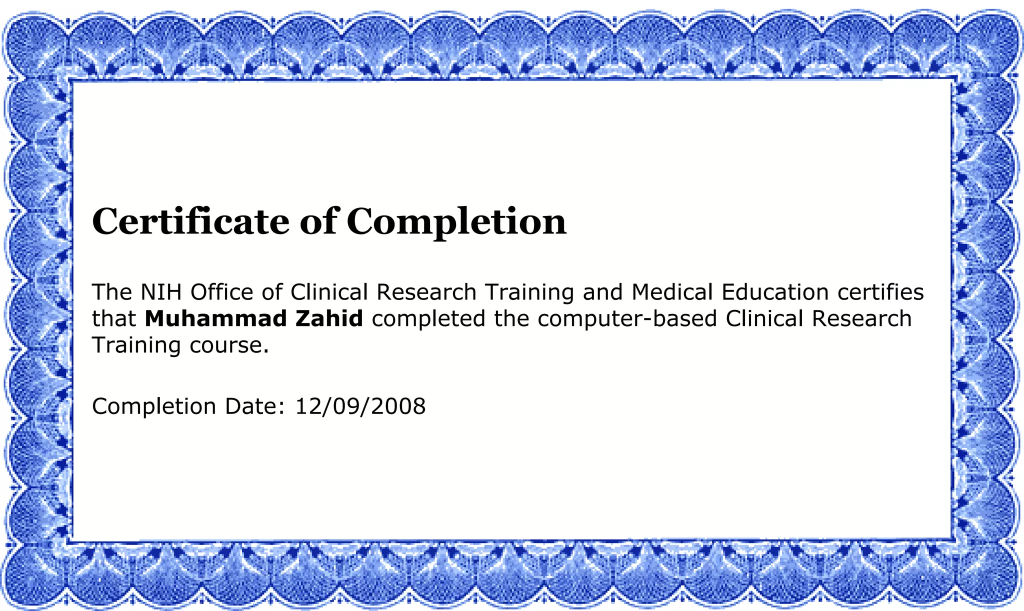 NIH Clinical Research Training | PDF