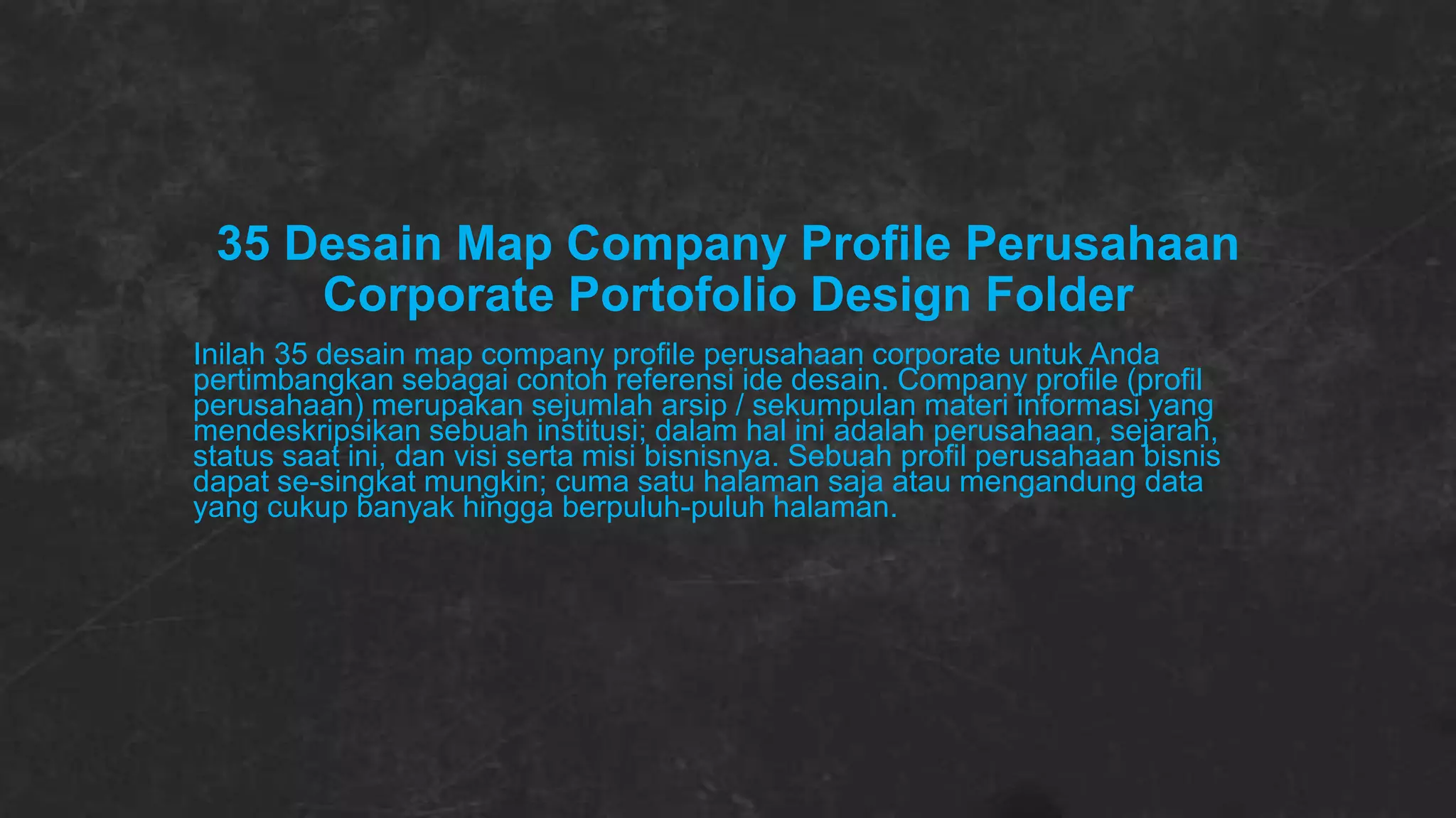 35 desain map company profile perusahaan corporate portofolio | PPTX