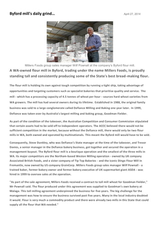 Millers Foods | PDF