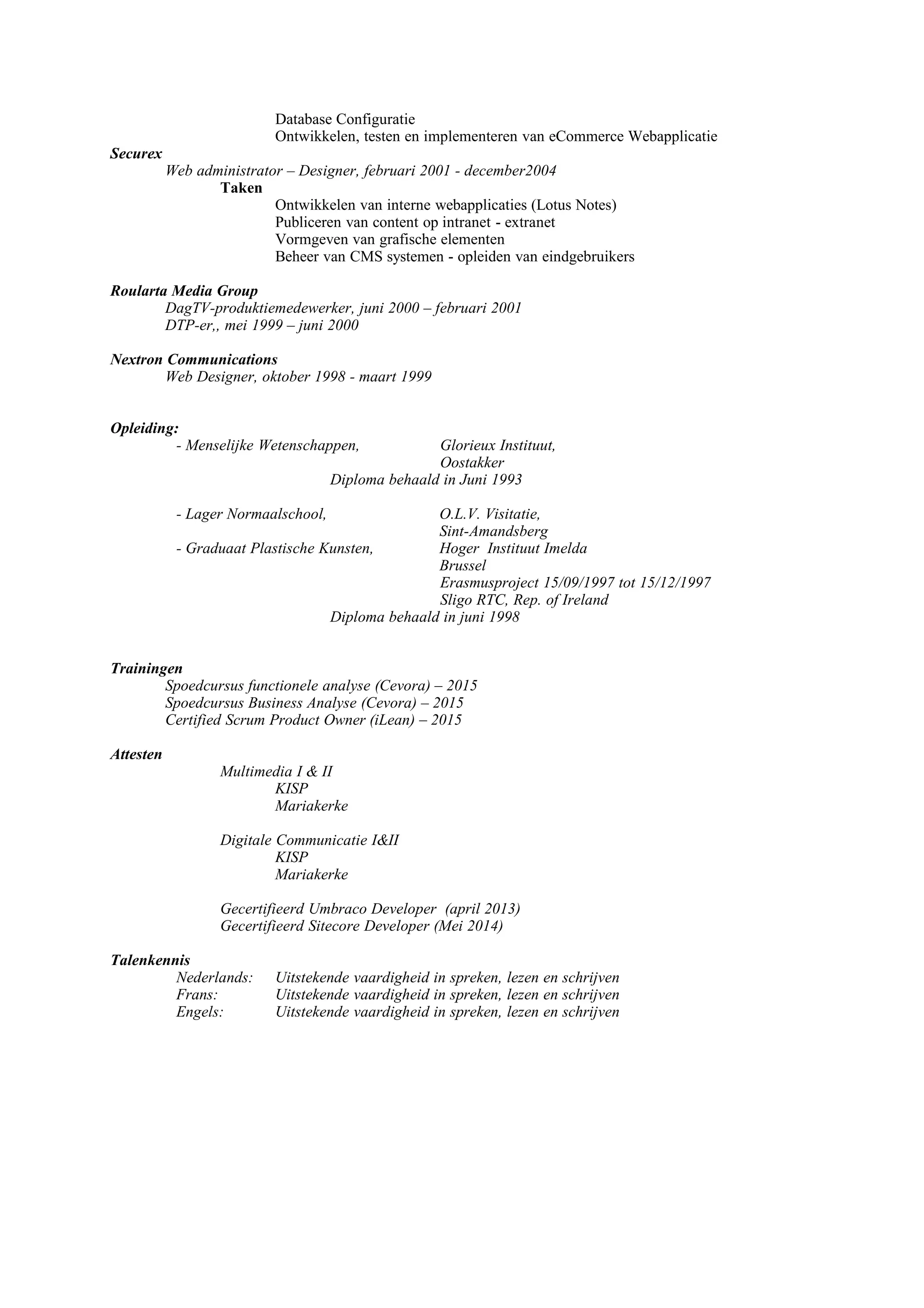 Curriculum Vitae | DOC
