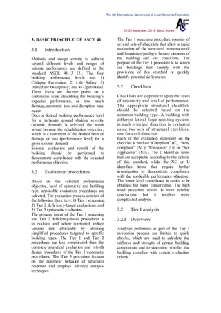 SEISMIC EVALUATION OF REINFORCED CONCRETE AND MASONRY BUILDINGS BUILT ...
