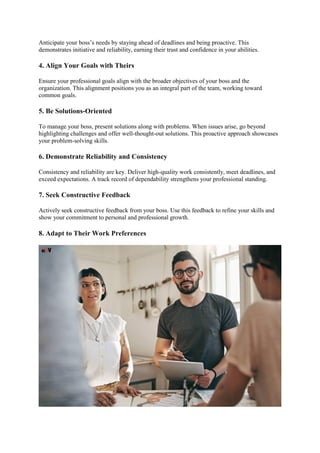 35 Effective Strategies to Manage Your Boss | Enterprise Wired | PDF